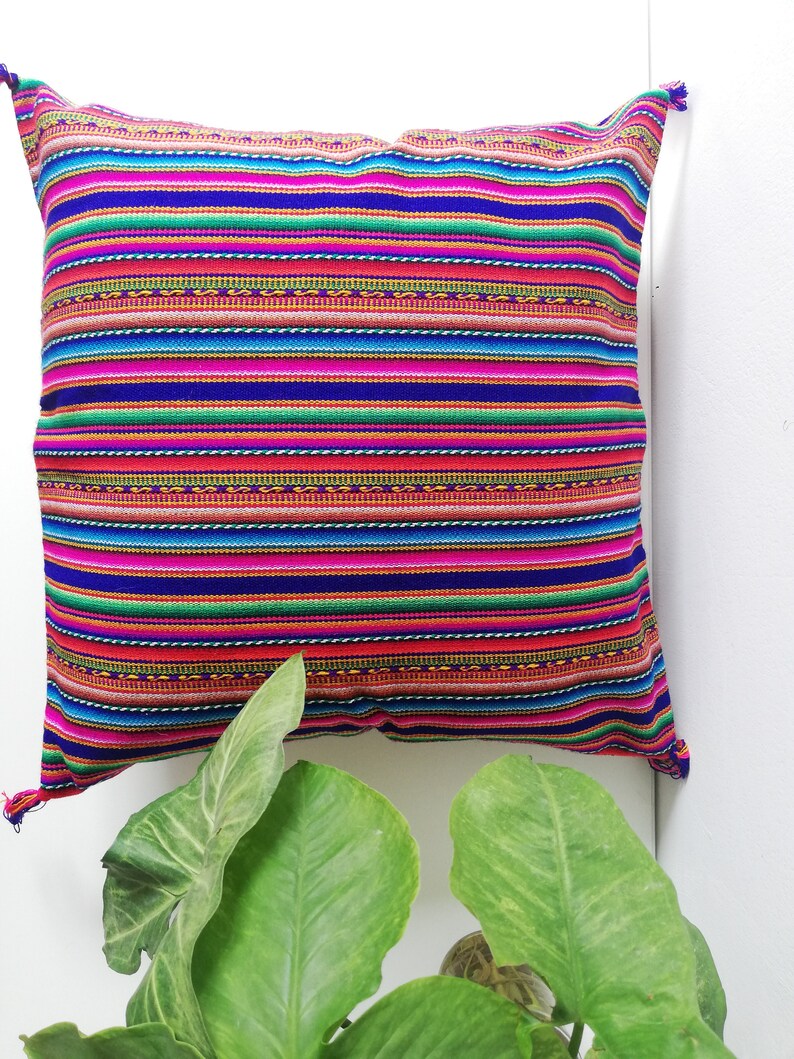 Peruvian Colorful Pillow Cases Blanket Cushions Peruvian - Etsy