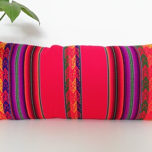 Peruvian Lumbar Pillow - Handwoven Pillows - Peruvian Pillow Covers ...
