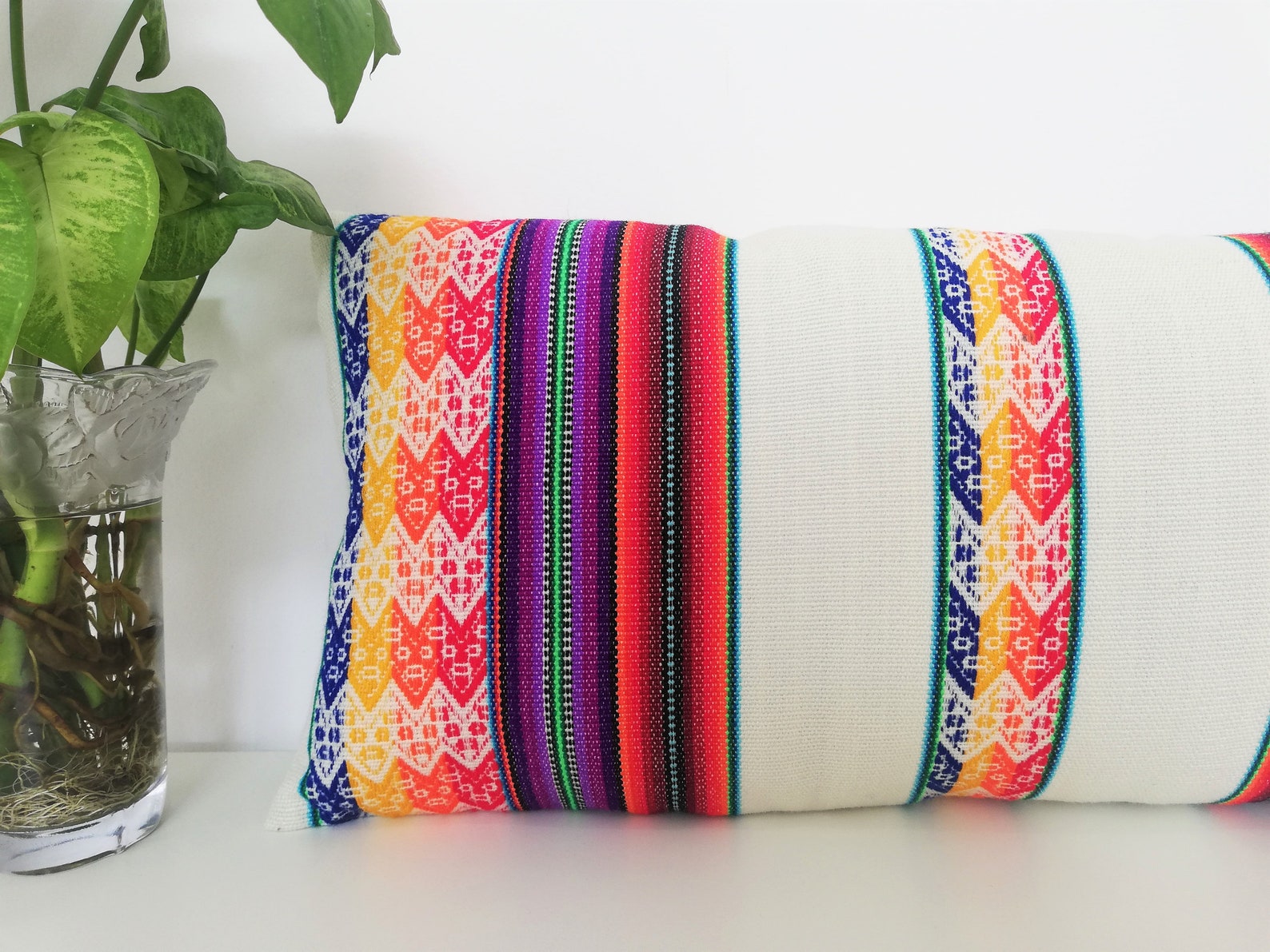 Peruvian Lumbar Pillow Handwoven Pillows Peruvian Pillow - Etsy