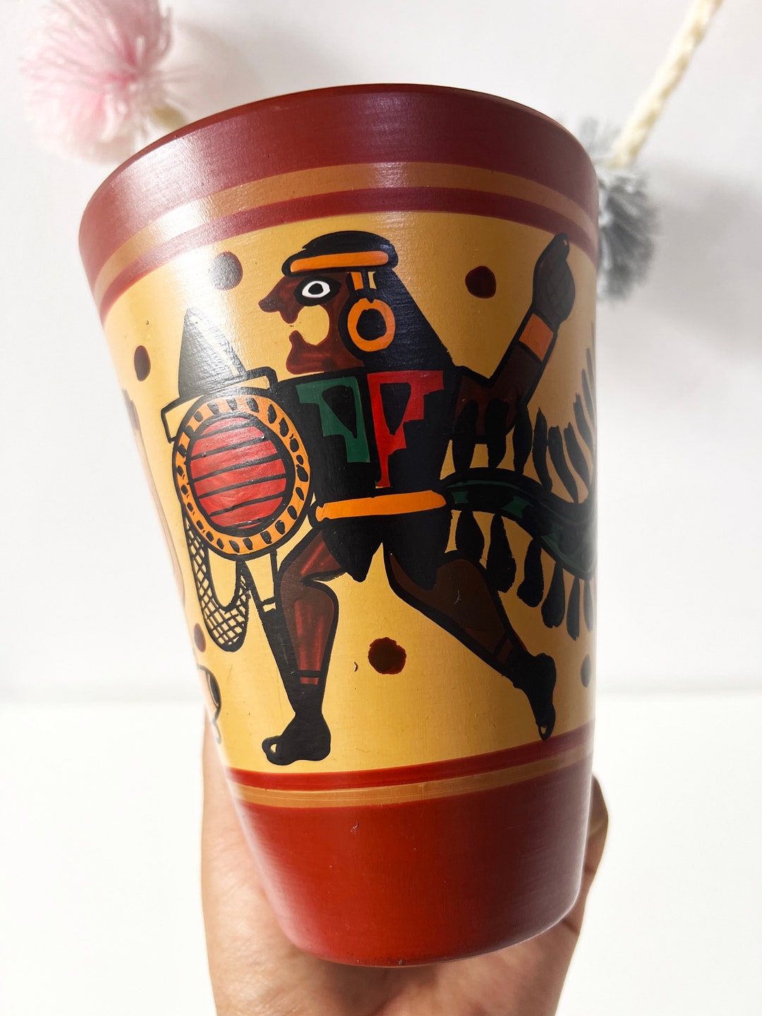 Peruvian Vase, Peruvian Art, Cup Peru, Peruvian Mug, Inka Tonbecher ...