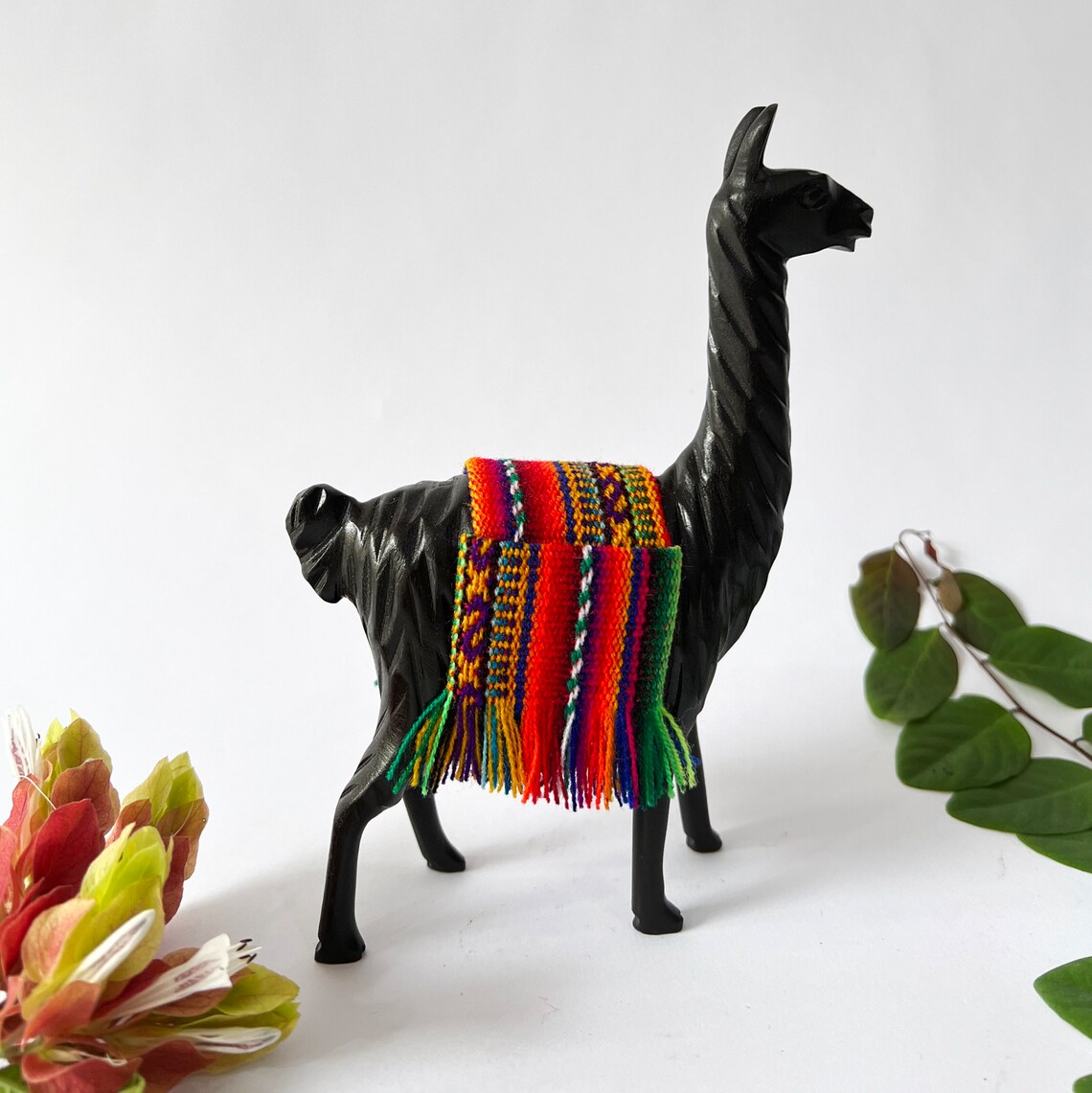 Carved Wooden Llama Statue: Peruvian Rainforest Art - Etsy
