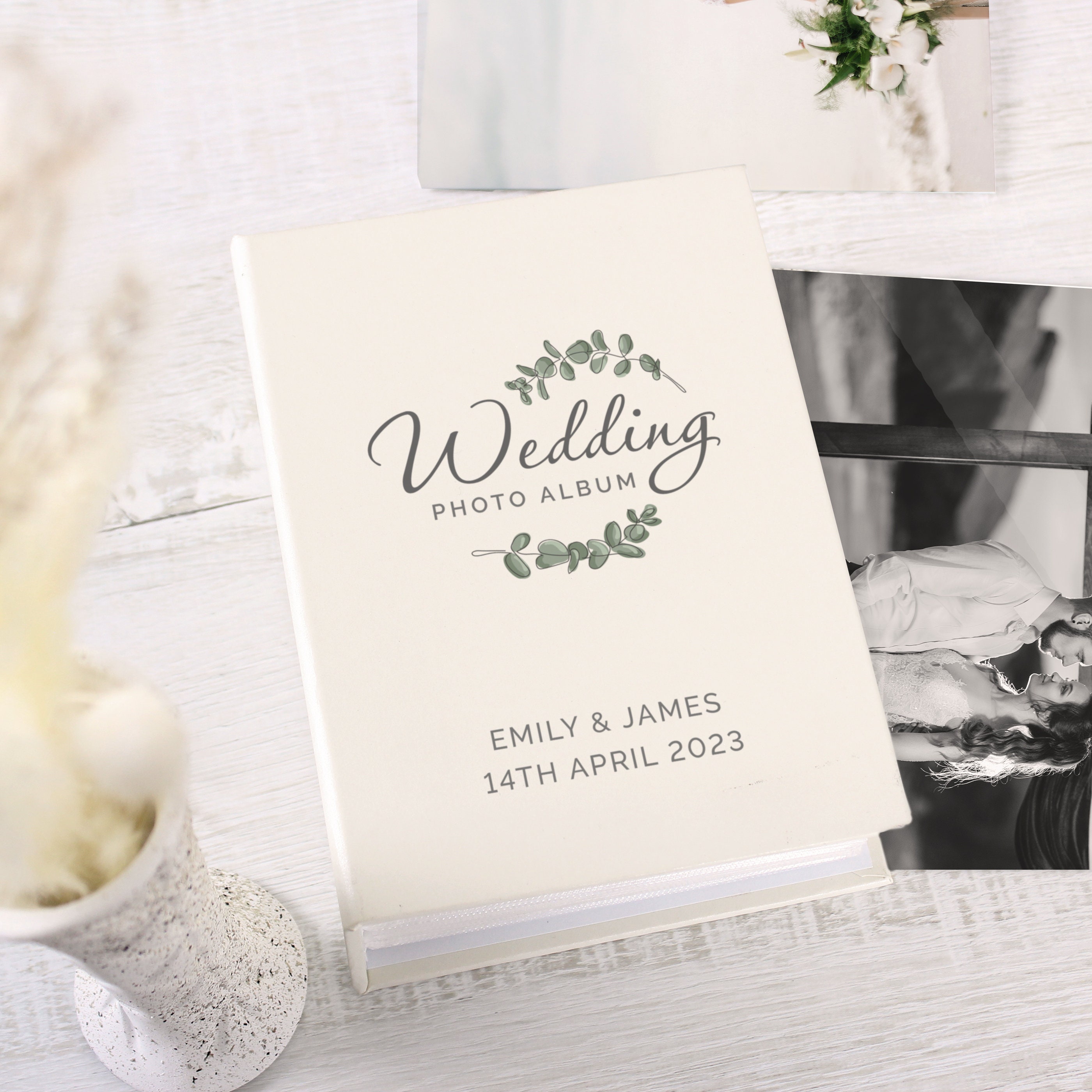 Personalised Botanical 6x4 Wedding Photo Album, Wedding Photo Book 100 ...