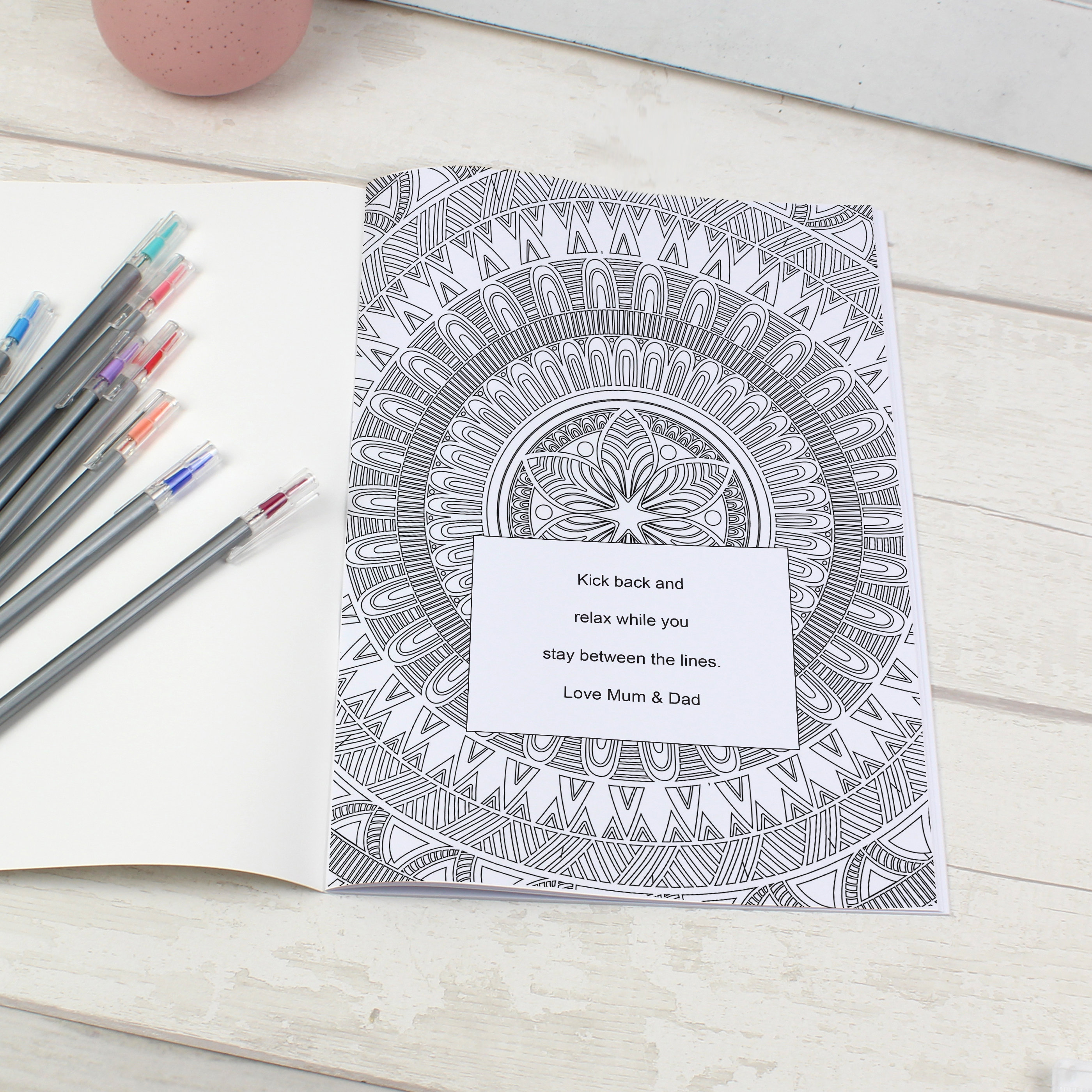 Personalised Adult Colouring Book Birthday Christmas Gift | Etsy UK