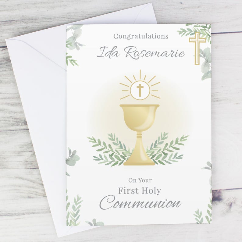 Personalise Holy Communion 6x4 Photo Frame, Children's First Communion ...