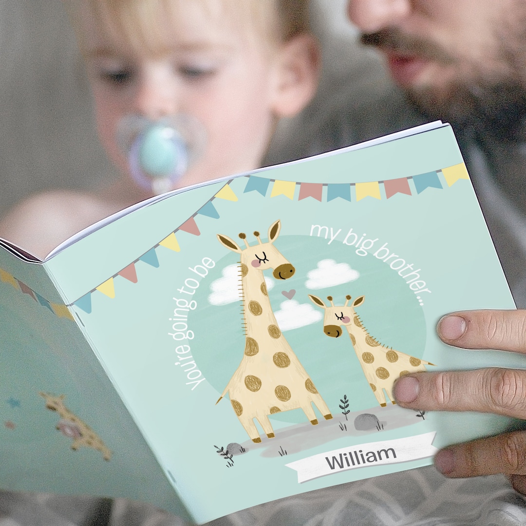 Personalised Boys Story Book Brother Birthday Christening Newborn Gift ...