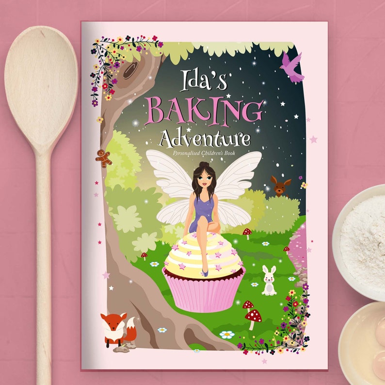 Children's Boy Girl's Personalised Fairy Cook Book With Recipes Baking ...