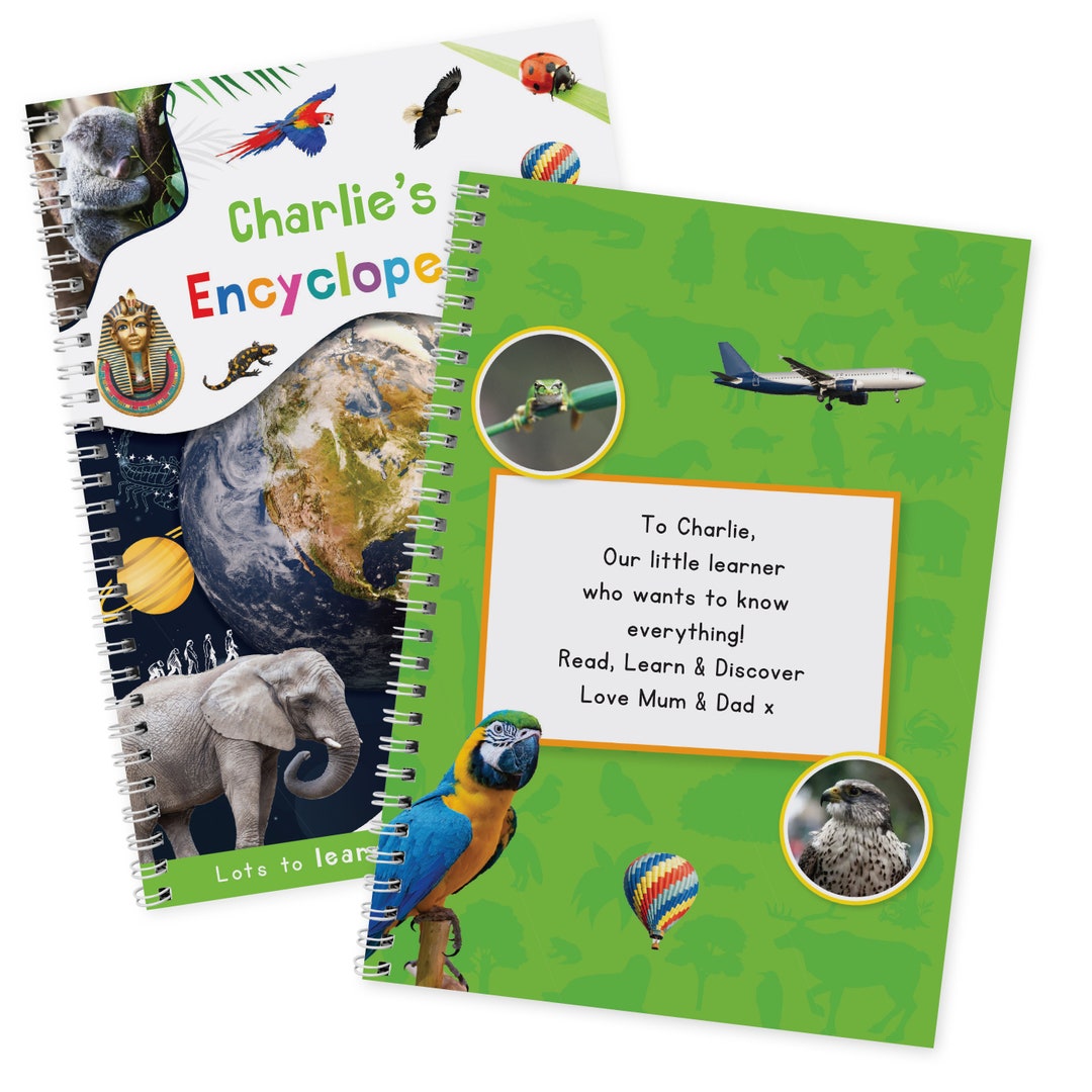 Personalise Children's Encyclopedia Name Featured in Book- 64 Pages ...