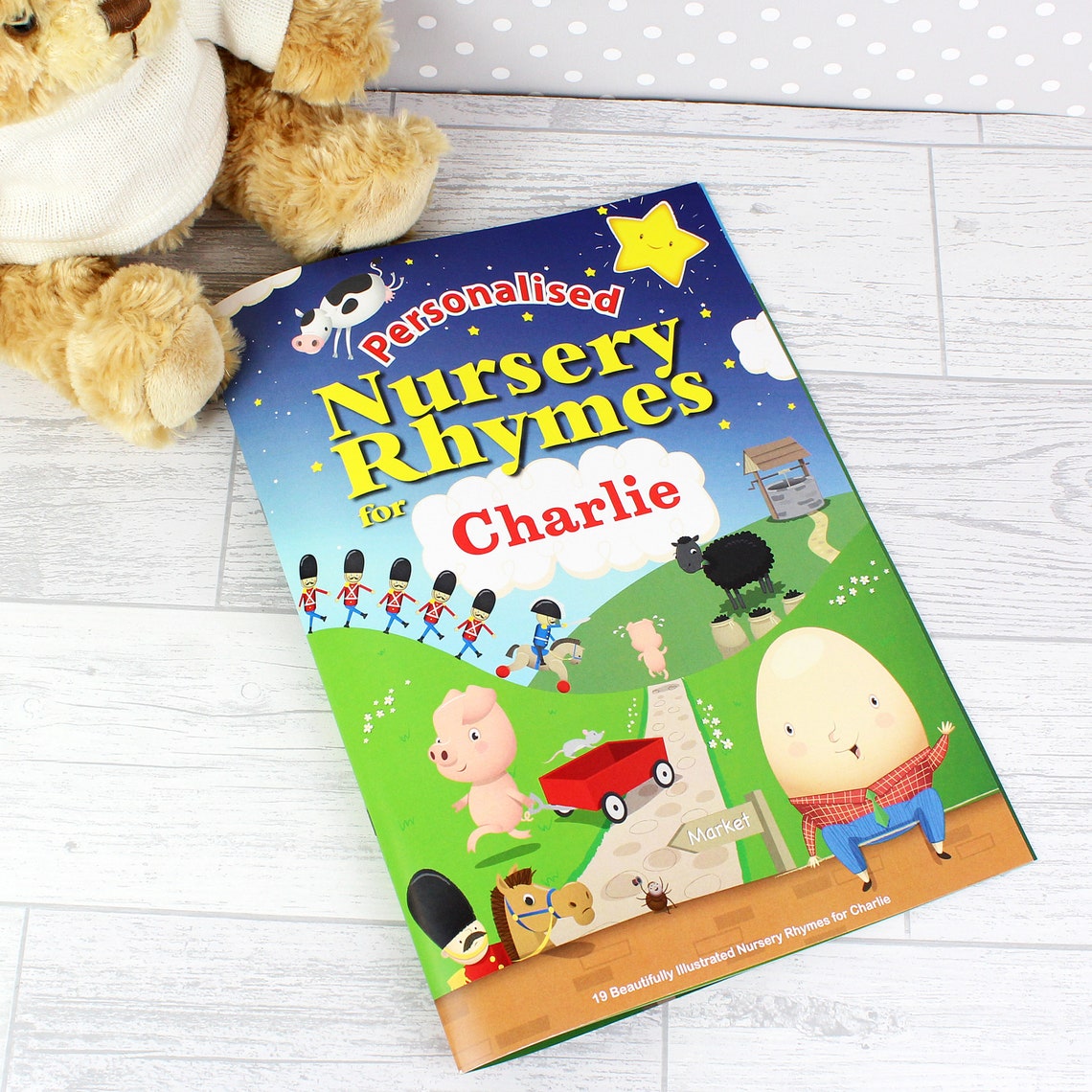 Children's Personalised Nursery Rhymes Book. Child's - Etsy UK