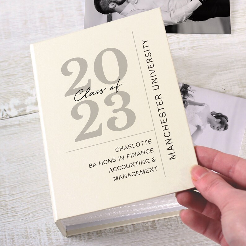 Personalise Graduation Keepsake Photo Album, 6x4 Photo Book 100 Sleeved ...