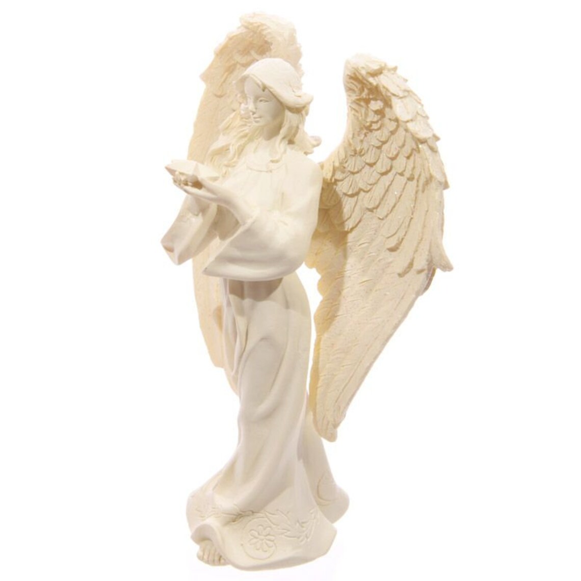 A Standing Guardian Angel Cream Ornament Figurine Angel - Etsy UK