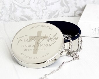 Communion Wishes Personalized Cross Box Communion Gifts - Etsy