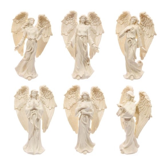 A Standing Guardian Angel Cream Ornament Figurine Angel - Etsy UK