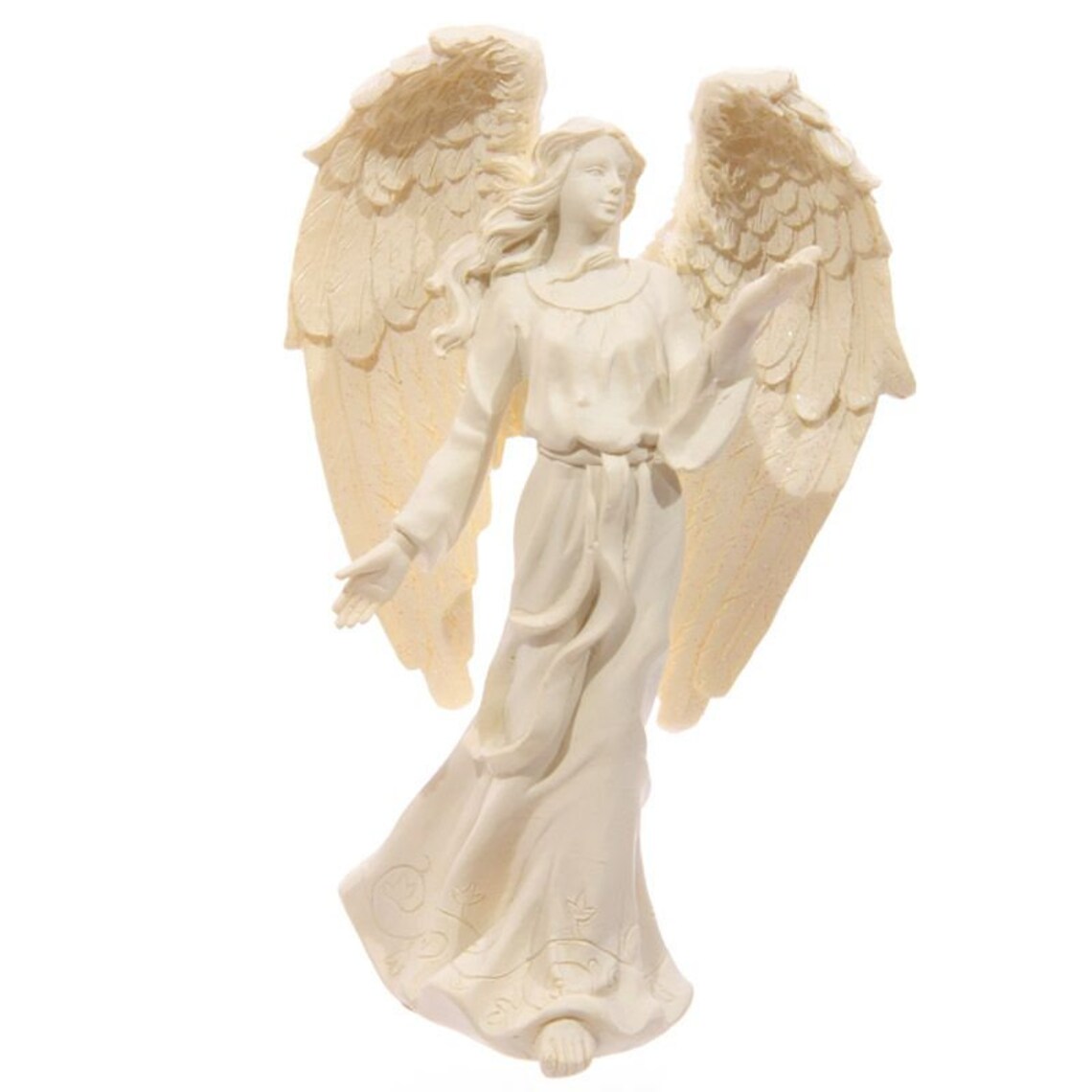 A Standing Guardian Angel Cream Ornament Figurine Angel - Etsy UK