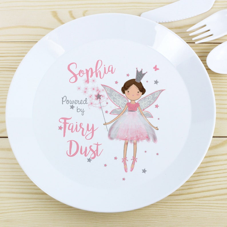 Personalise Fairy Princess Plate Girl's Dinner Plate - Etsy