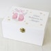 Personalise Swan Lake White Keepsake Box - Any Name Message - Pink ...