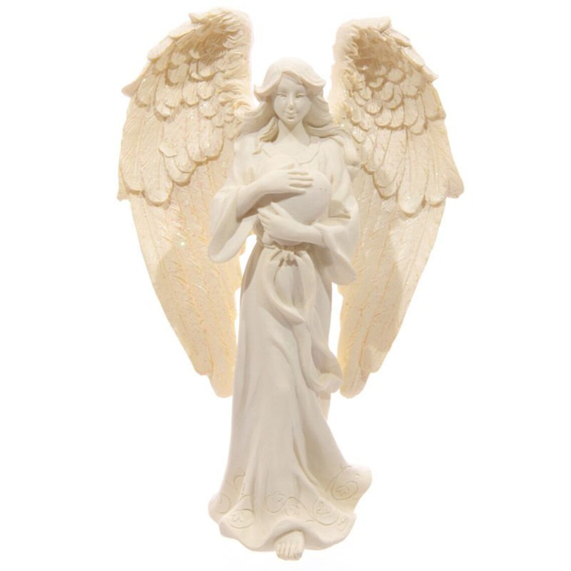 A Standing Guardian Angel Cream Ornament Figurine Angel - Etsy UK
