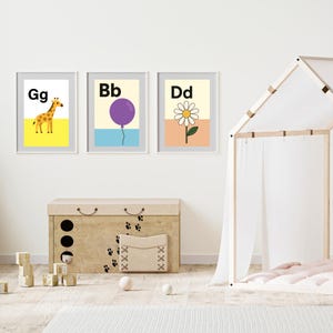 G is for Giraffe Print – Alphabet Animal Wall Art | Modern Nursery ...