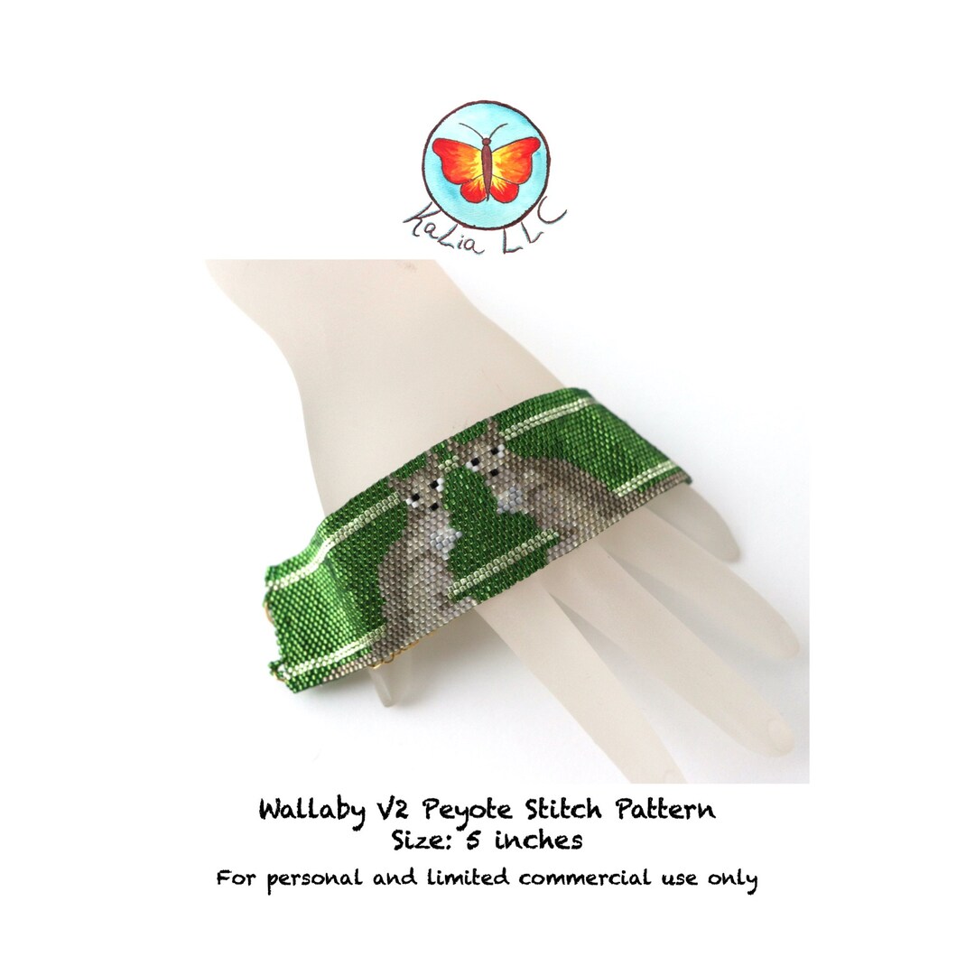 5 Inch Wallaby Peyote Stitch Pattern - Etsy
