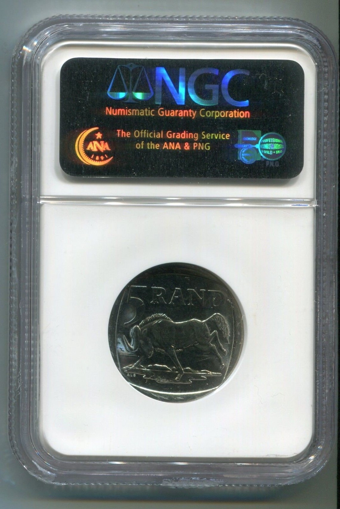 South Africa Year 2000 5R Nelson Mandela R5 Smiley Madiba Coin NGC MS 63 - Etsy