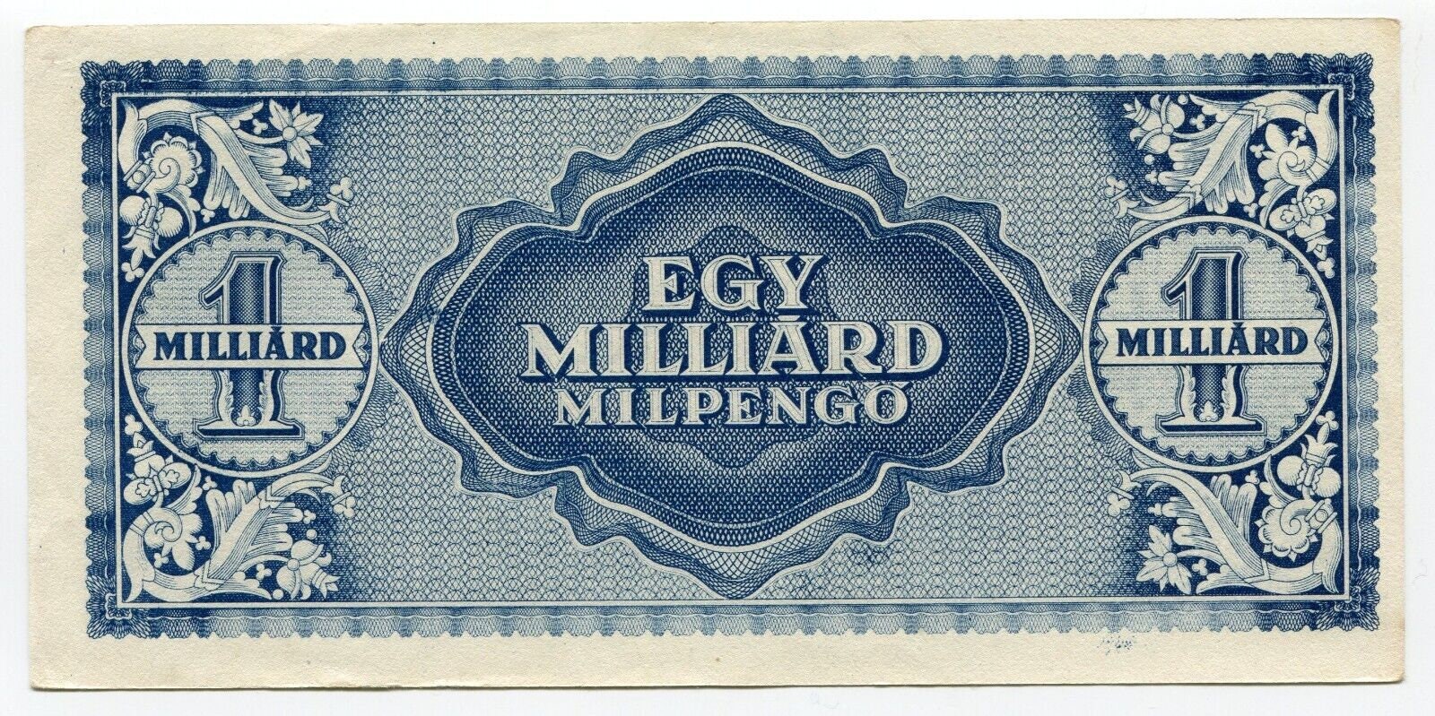 Hungary 1946 1 Billion Milpengo Currency Inflation Note 1 Quadrillion ...