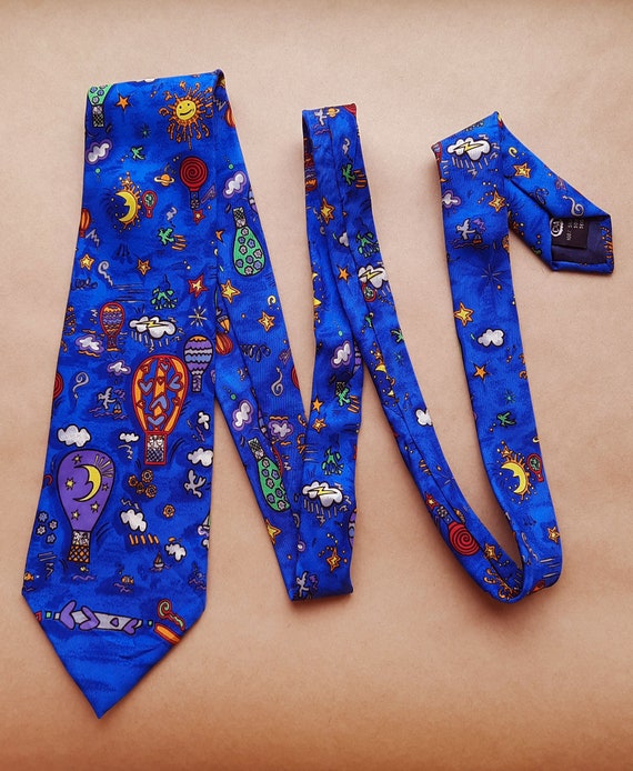 Hot air balloon with basket tie Funny tie geek gifts … - Gem