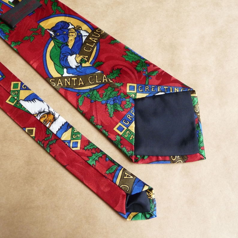 Christmas Necktie Santa Claus Costume Novelty Tie Xmas Gift - Etsy