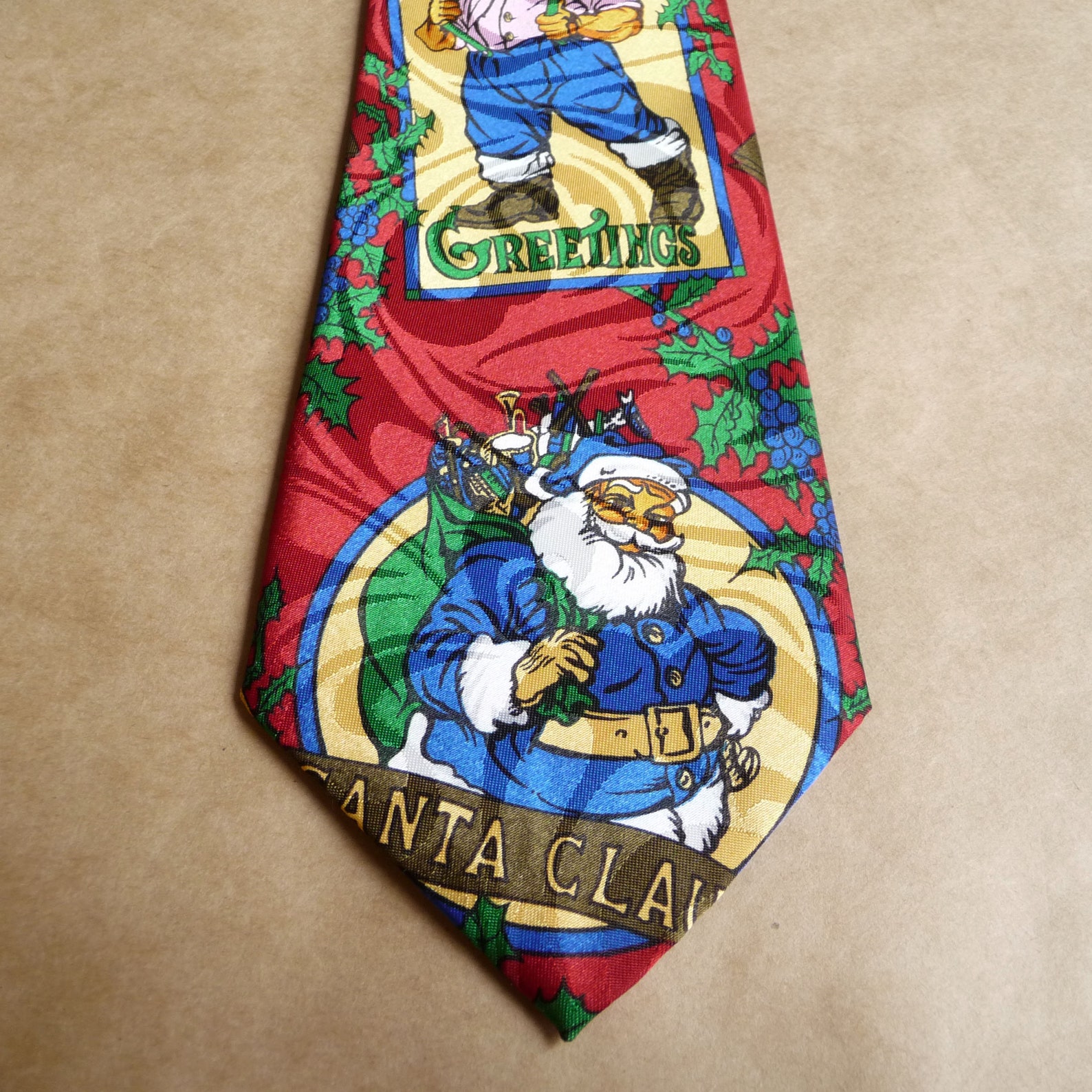 Christmas Necktie Santa Claus Costume Novelty Tie Xmas Gift - Etsy