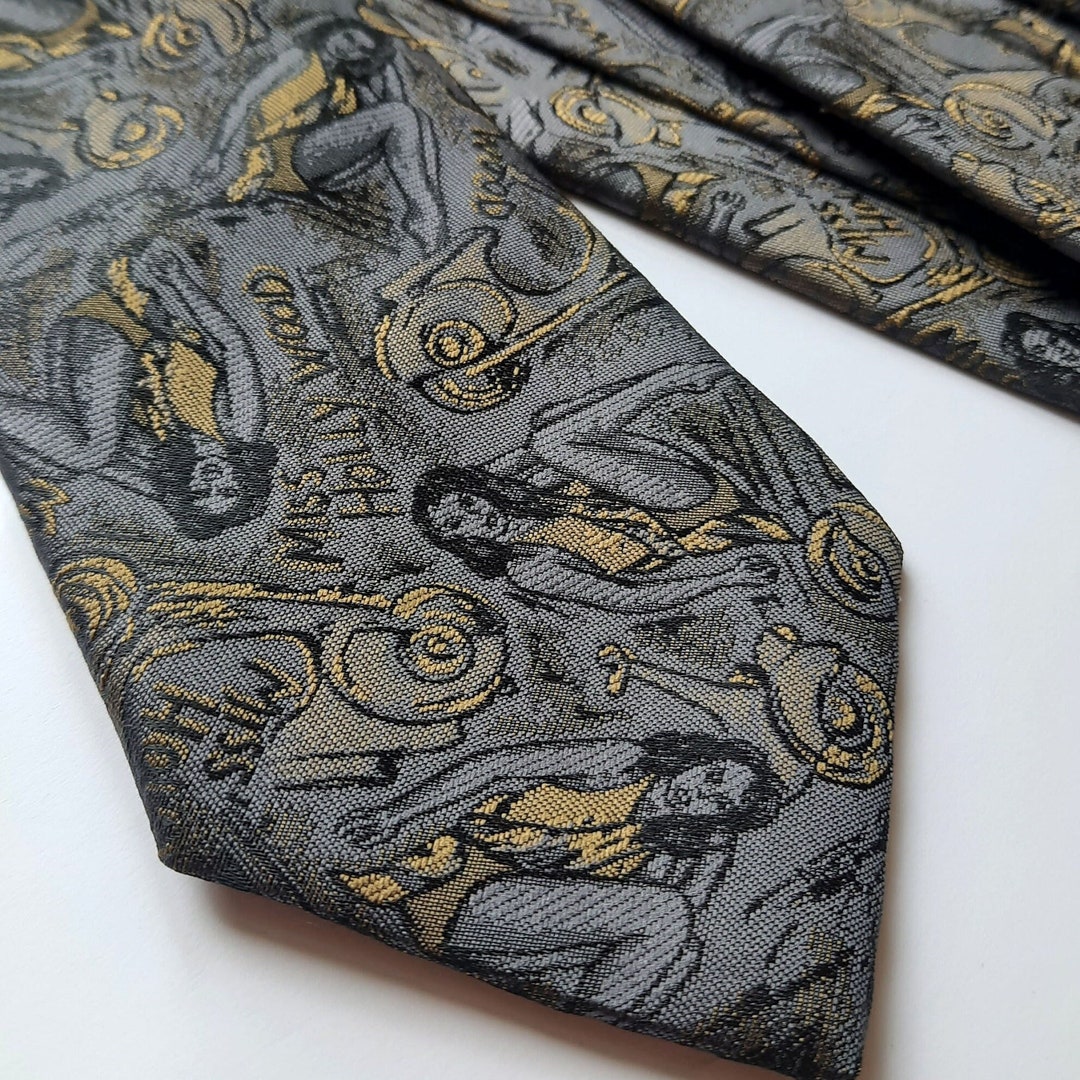 Mans Tie for Hollywood Theme Party Vintage Necktie Movie Lover Gift ...