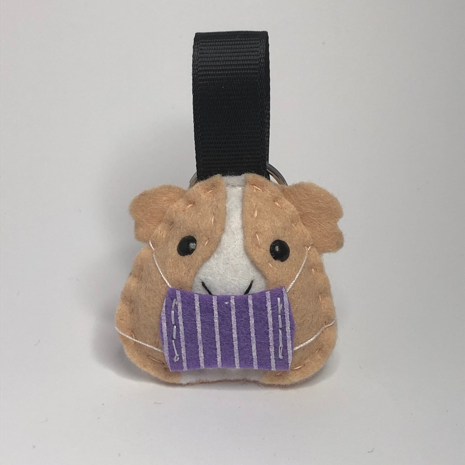 Handmade Guinea Pig With Face Mask/ Face Covering Keyring | Etsy
