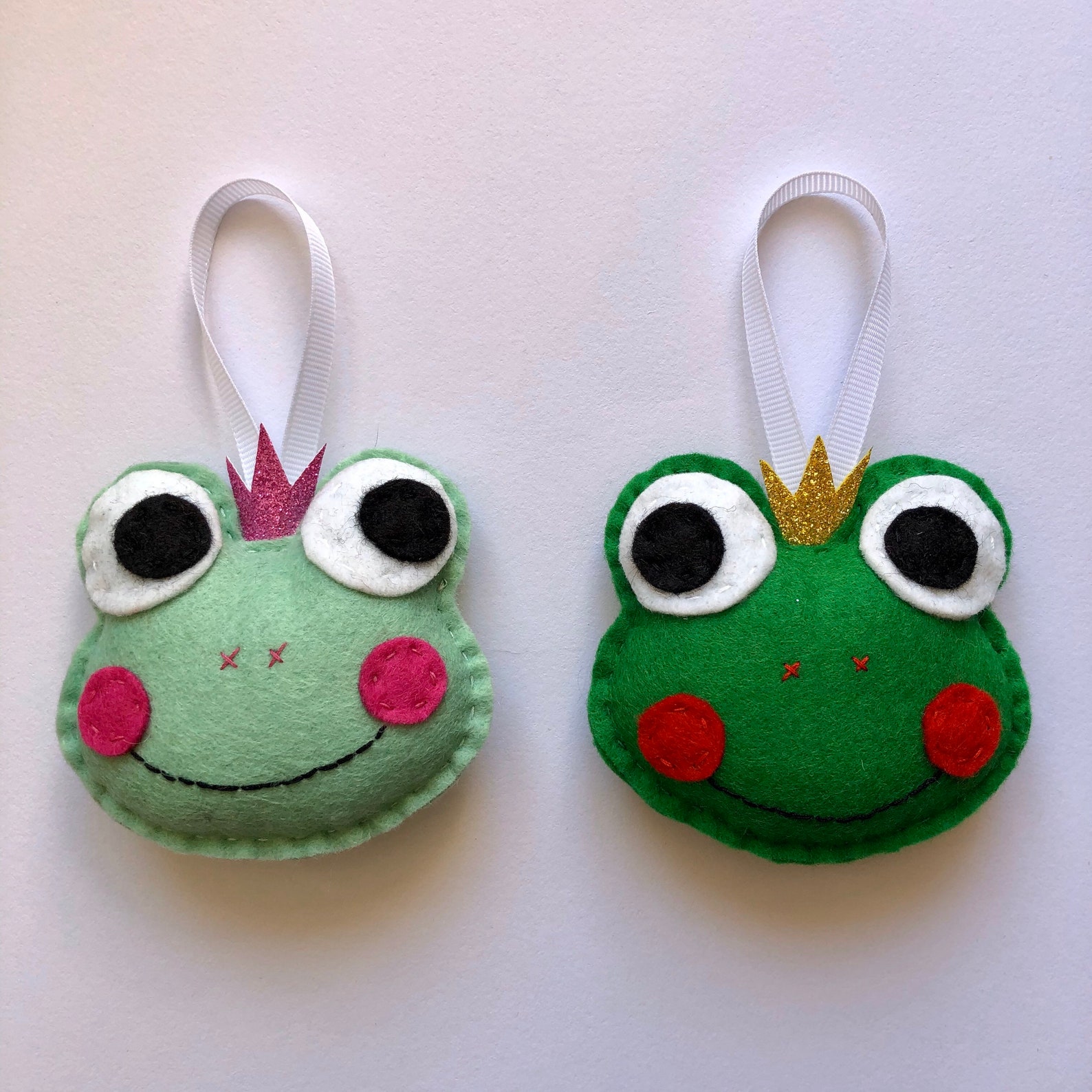 Handmade Felt Frog Hanging Decoration Ornament Gift - Etsy