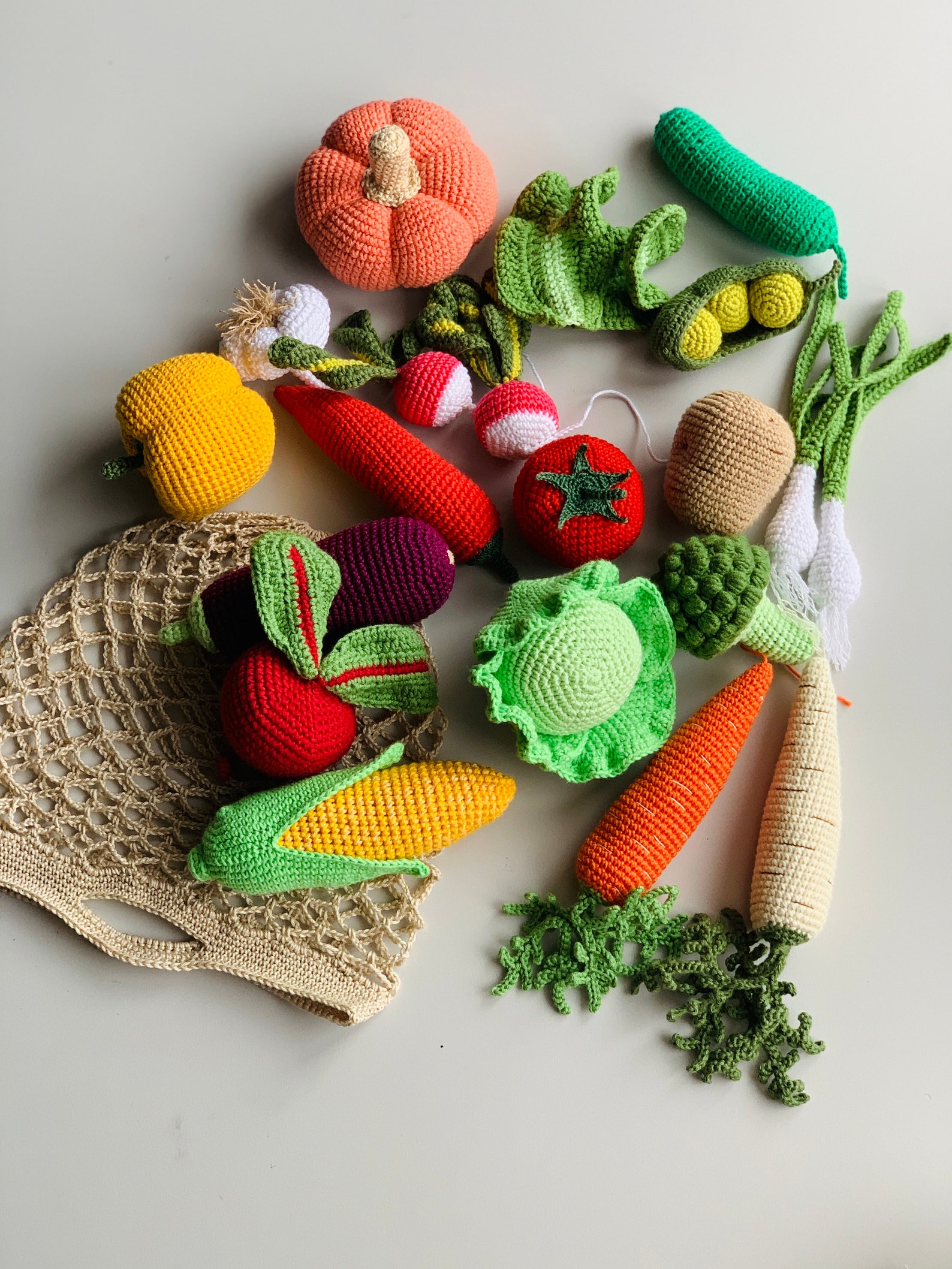 Vegetables Play Set, Kitchen Play Set, Pretend Play, Montessori Toys ...