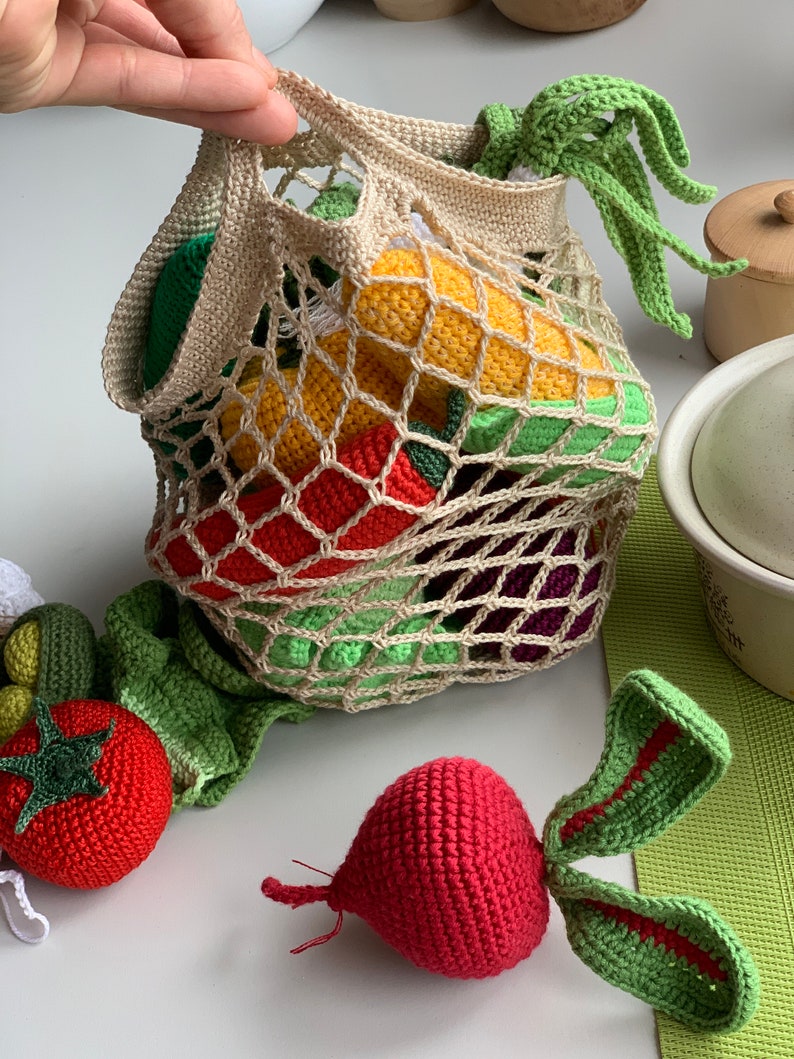 Vegetables Play Set, Kitchen Play Set, Pretend Play, Montessori Toys ...