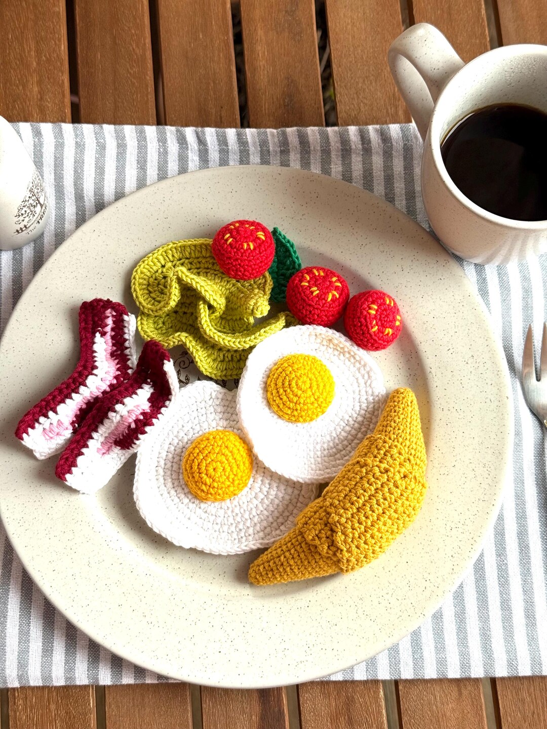 Breakfast Play Set, Kitchen Play Set, Pretend Play, Play Food, Baby ...