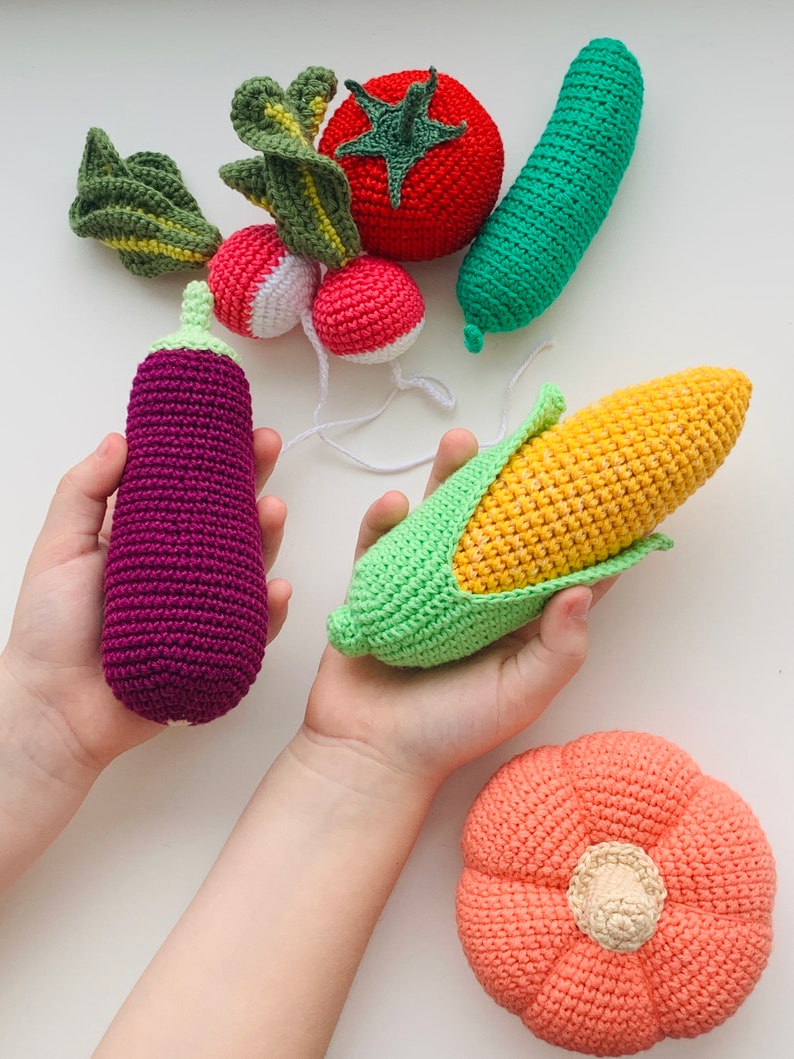 Vegetables Play Set, Kitchen Play Set, Pretend Play, Montessori Toys ...