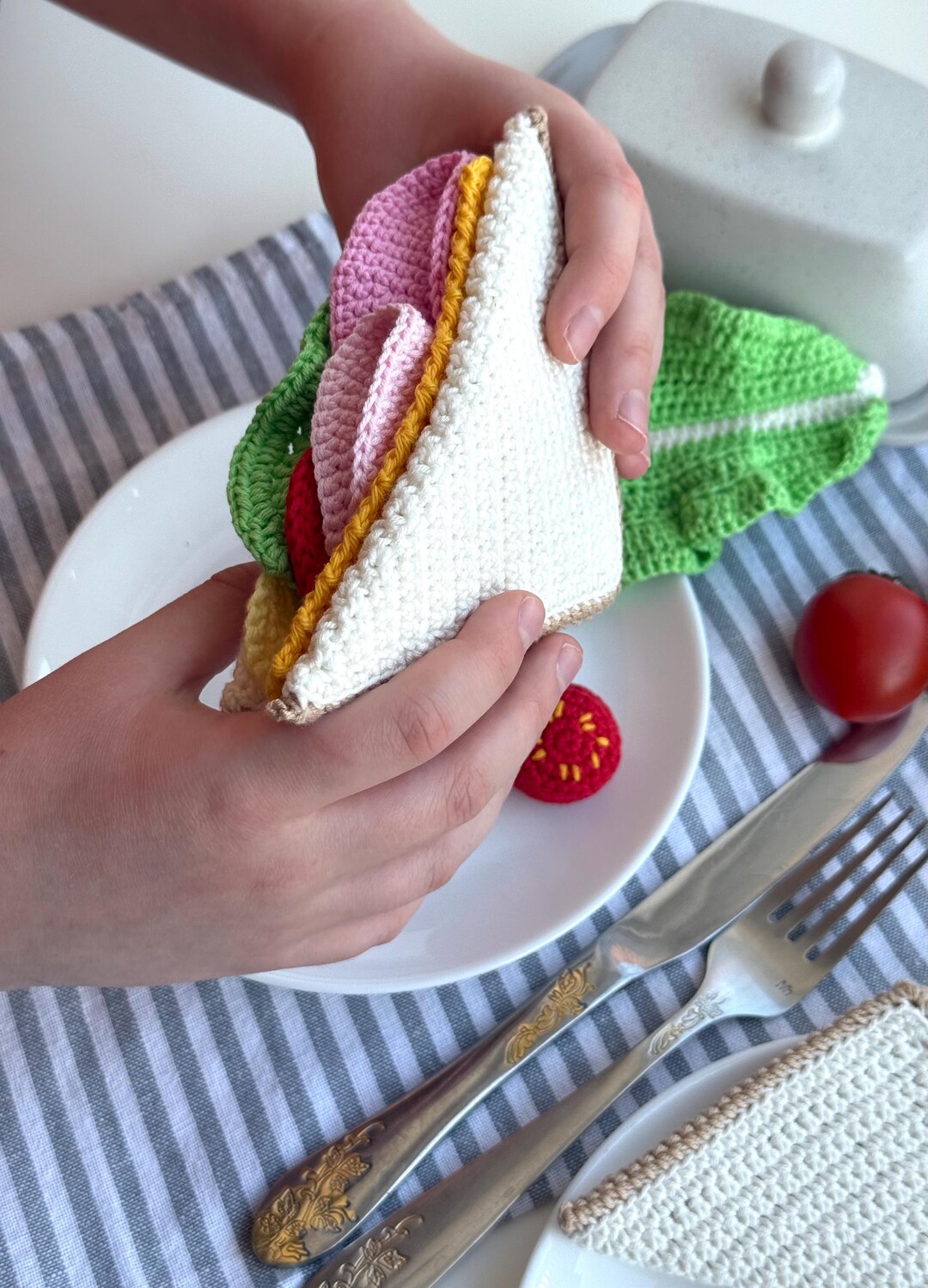 Play Sandwich, Kitchen Play Set, Baby Toy, Montessori Toys, Sandwich ...