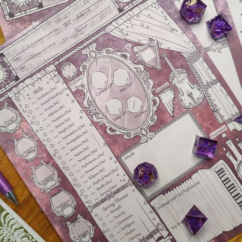 Sidekick Character Sheet A4 Dnd 5e PDF Fillable - Etsy