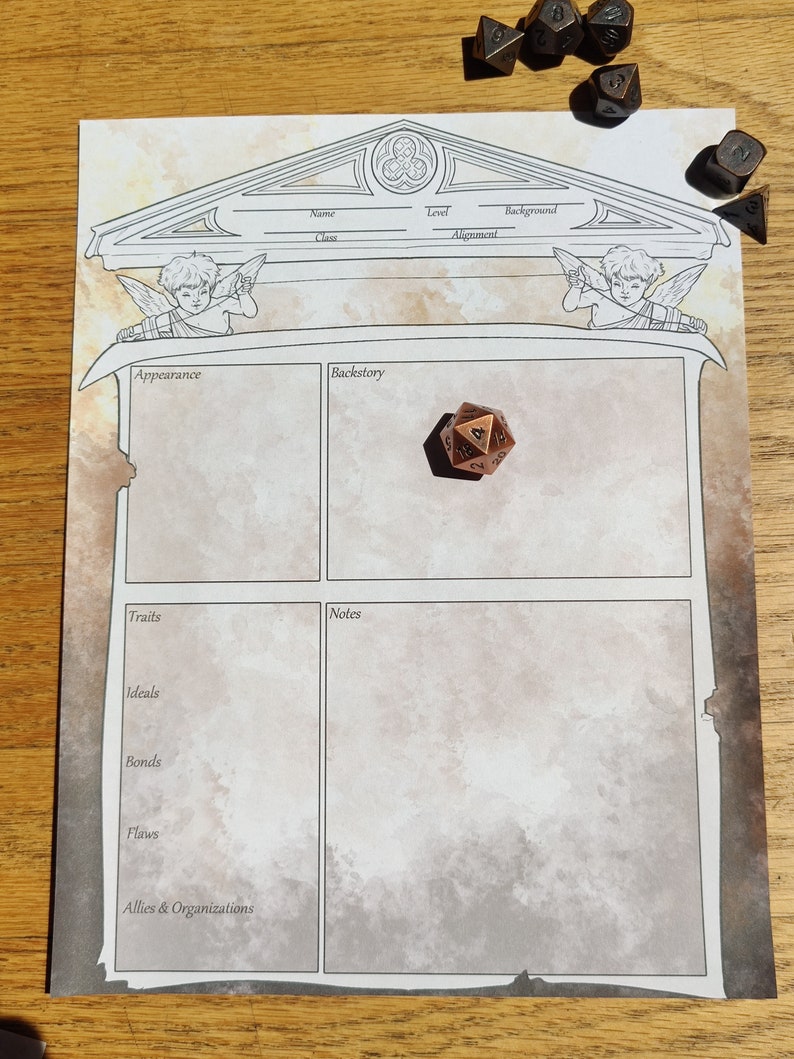 Victorian Grave Downloadable/fillable PDF Character Sheets | Etsy