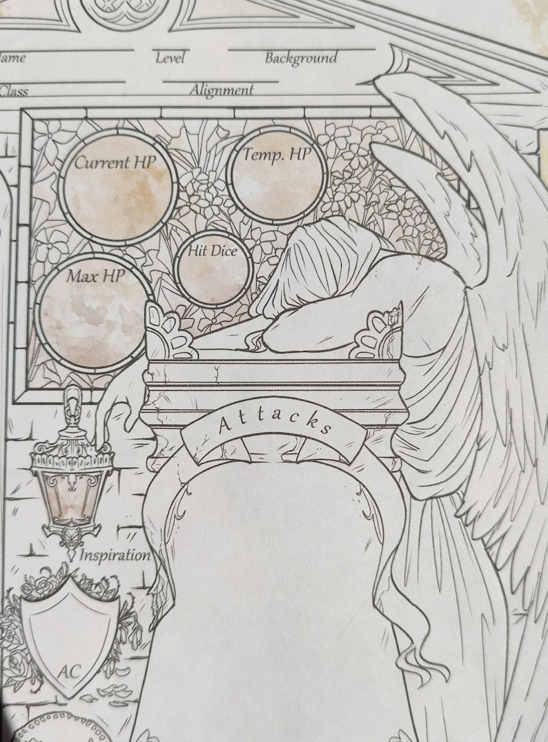 Victorian Grave Downloadable/fillable PDF Character Sheets | Etsy