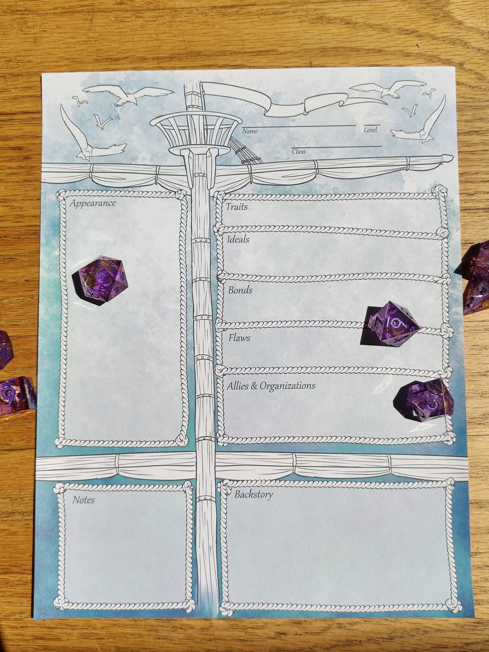 Swashbuckler Downloadable PDF Character Sheets for D&D 5e - Etsy