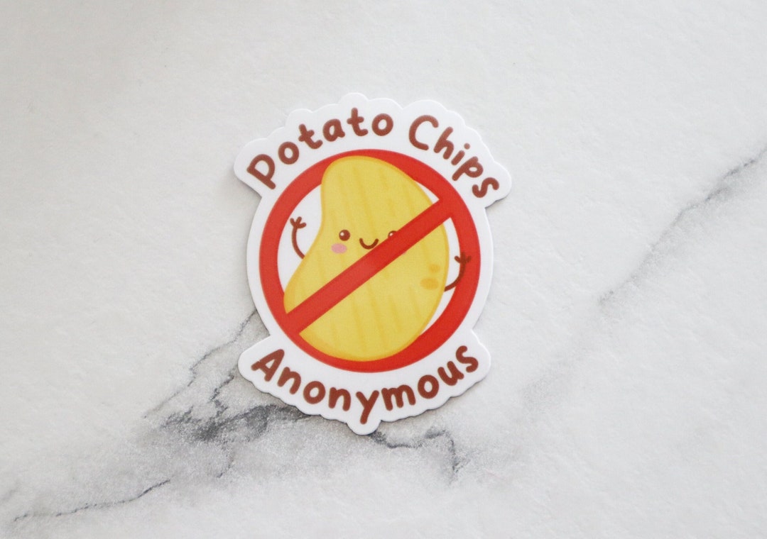 Potato Chips Anonymous Vinyl Sticker: Funny Pun Gift - Etsy