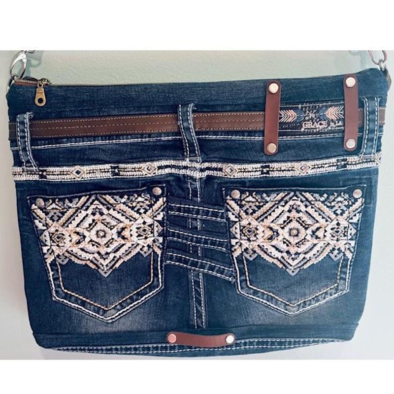 Upcycled Denim Purse - Etsy
