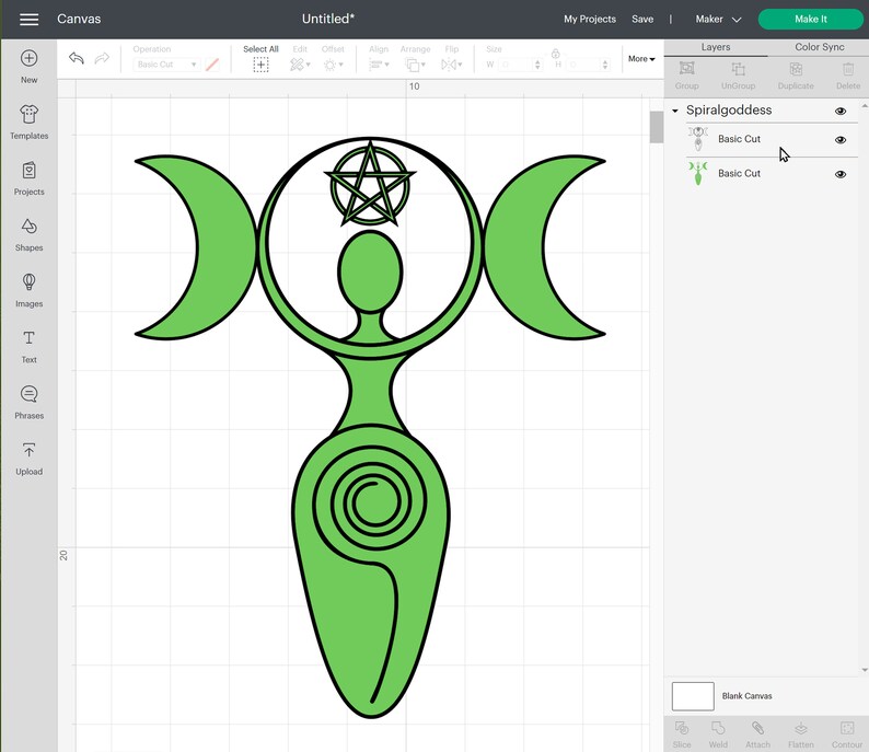 Wiccan Spiral Goddess SVG - Etsy