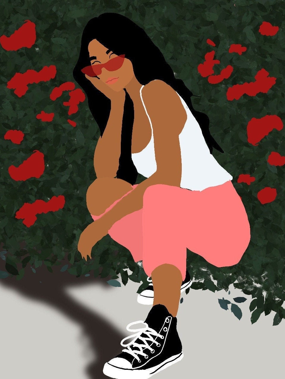 Faceless Digital Art Custom Animation With Lips Eyebrows and - Etsy