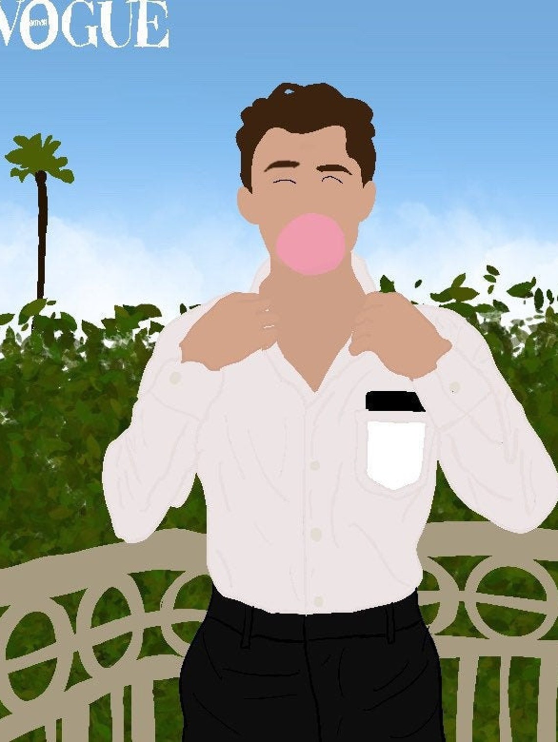 Faceless Digital Art Custom Animation With Lips Eyebrows and - Etsy