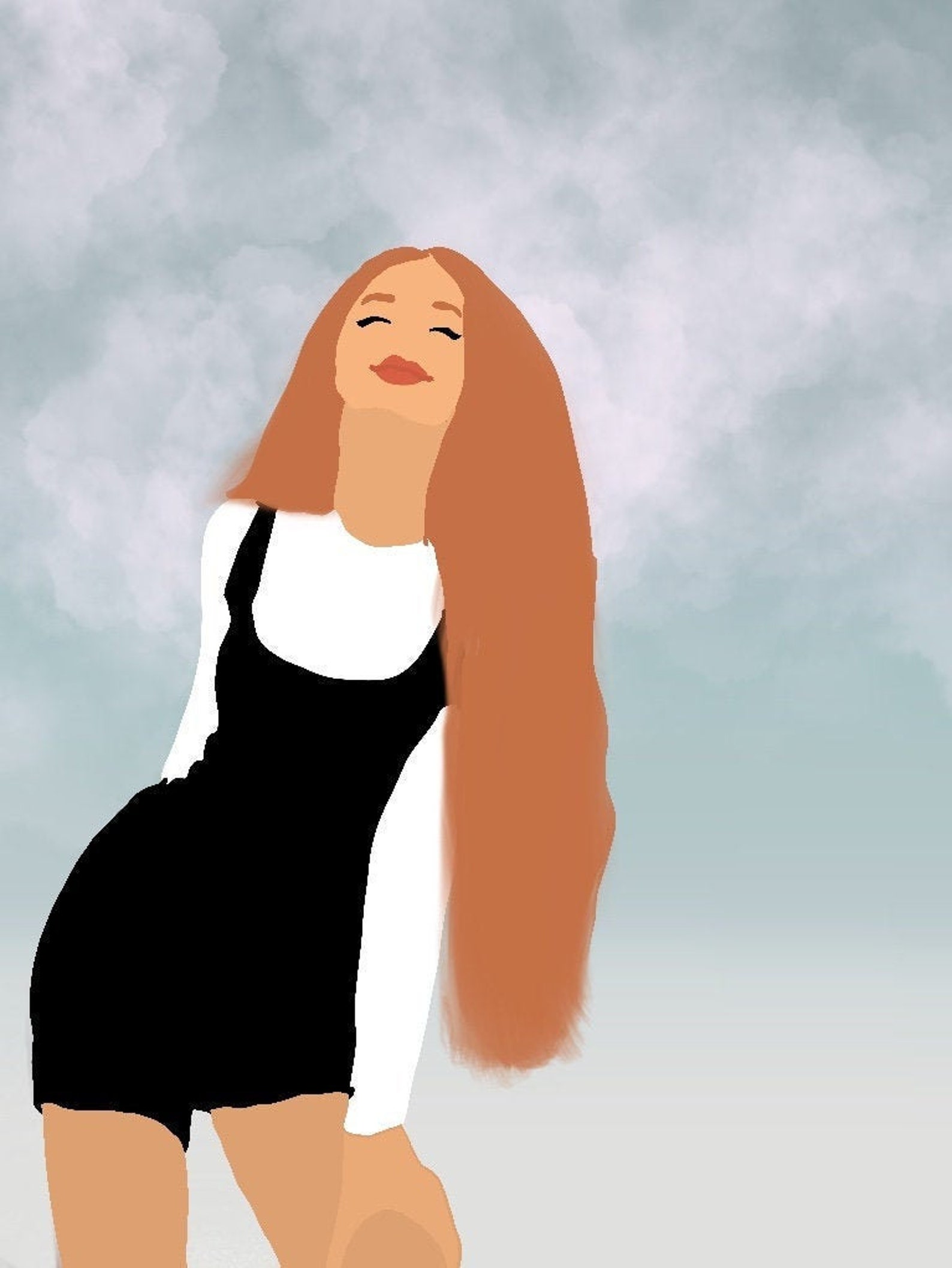 Faceless Digital Art Custom Animation With Lips Eyebrows and - Etsy