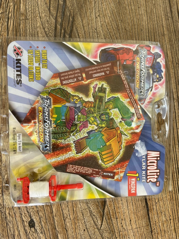 Rare Vintage Transformers Microlite Mylar Kite - Mira… - Gem