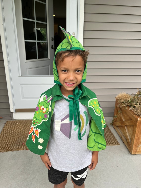 Vintage Green Dragon Cap and Hat Children's Halloween… - Gem