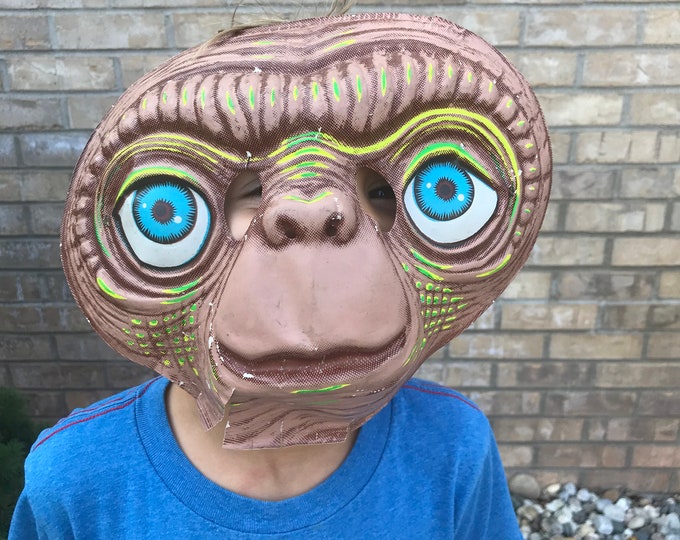 Rare Vintage E.T. Extra Terrestrial Halloween Mask Universal Studios ET ...