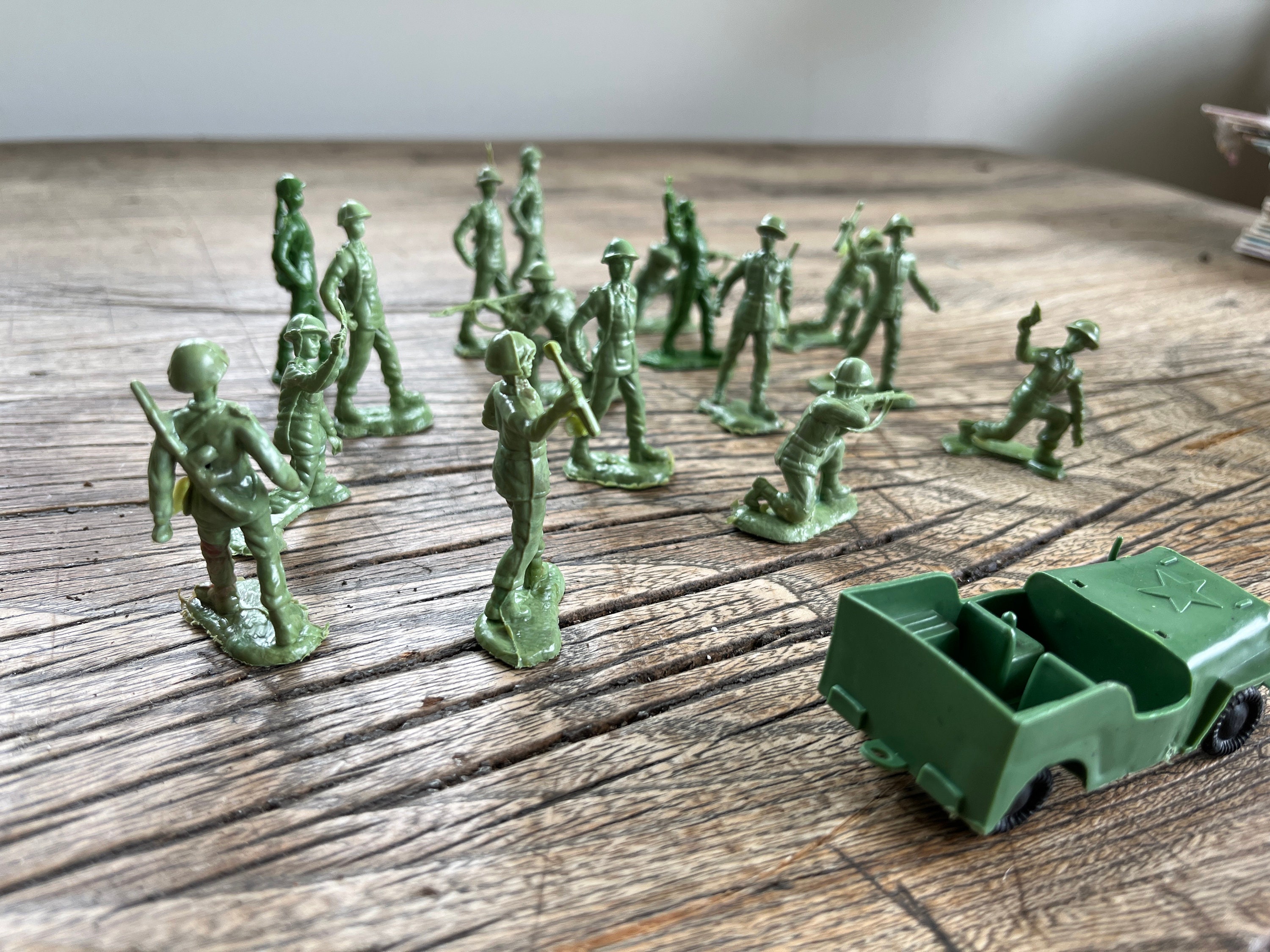 Vintage 1960's Dime Store Hong Kong Dime Store Lot Army Man Figures ...