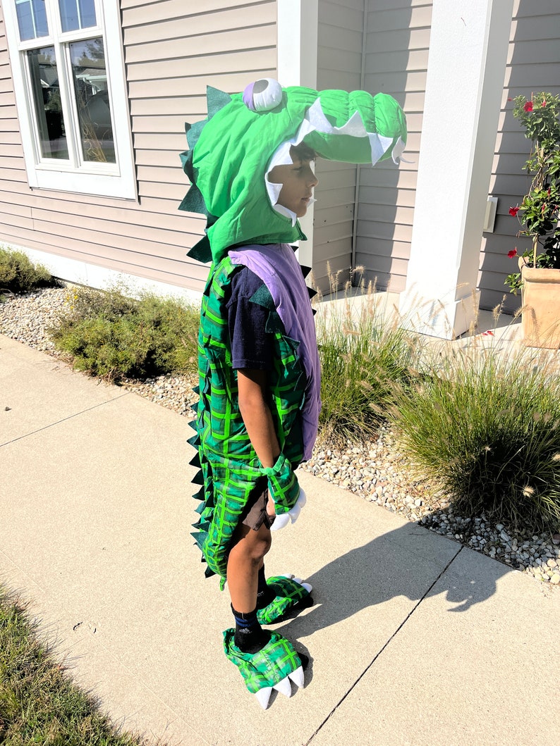 Vintage Lillian Vernon 90's Plush Green and Purple Alligator Crocodile ...